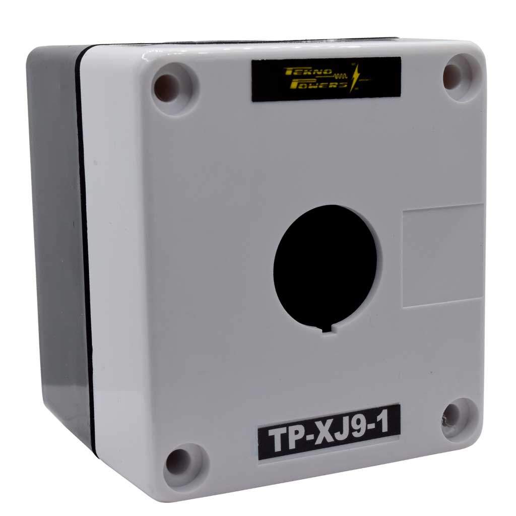 TP-XJ9-1 — CAJA PLASTICA P/PULSADOR 1 BARRENO 22MM | Acotron Electrónica Industrial